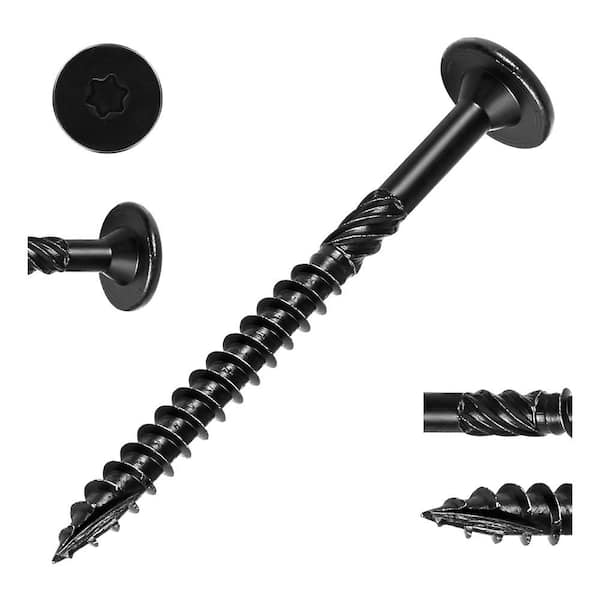 Afoxsos Alloy Steel Black Rust-Resistant Serrated Thread Heavy-Duty ...