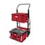 Milwaukee PACKOUT 20 in. 2-Wheel Utility Cart with (3) PACKOUT Tool ...