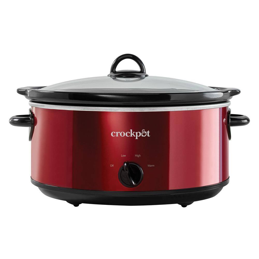 Crock-Pot 7 Qt. Capacity Red Food Slow Cooker Home Cooking Kitchen ...
