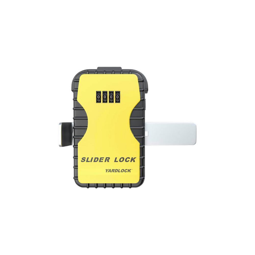 YARDLOCK Keyless Garage Door Slider Lock, Yellow MBX-2023-SL-3ESF - The ...