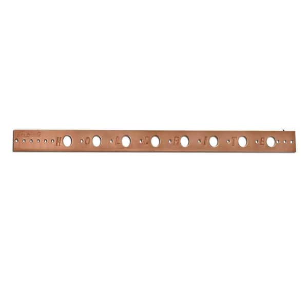 HOLDRITE 20 in. Flat Copper-Bonded Bracket for 1/2 in. Pipe (50-Pack ...