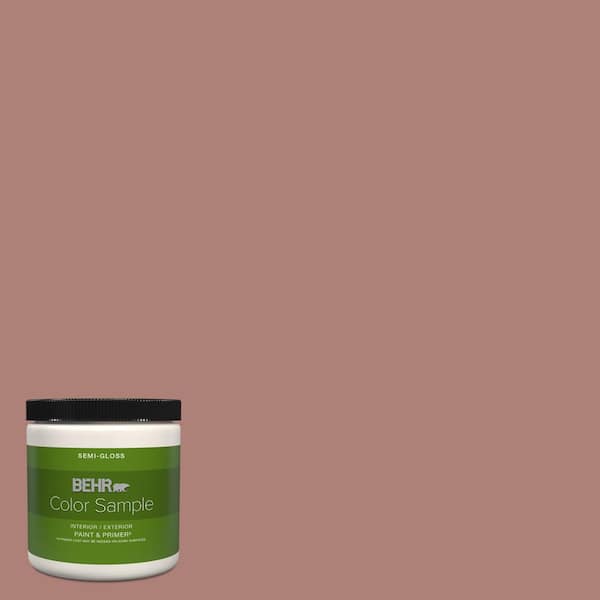 BEHR PREMIUM PLUS 8 oz. #S170-5 Smoke Bush Rose Semi-Gloss Interior ...