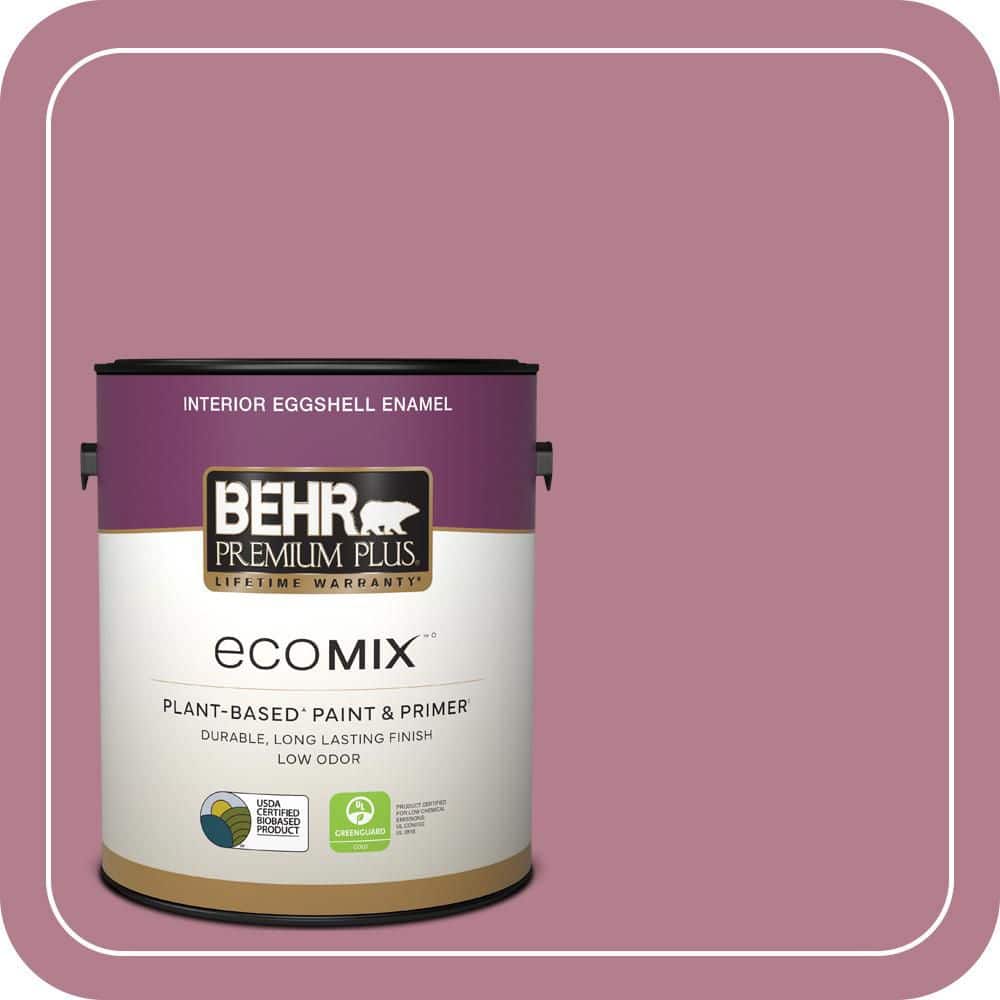 BEHR PREMIUM PLUS 1 gal. #100D-4 Degas Pink Eggshell Enamel EcoMix ...