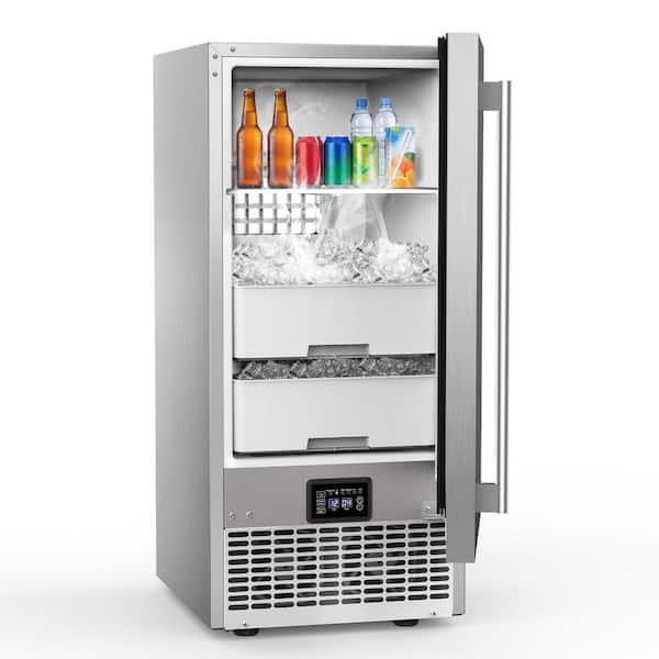 SOZT 17in.120 lbs./24H Half Size Cubes Built-in/Freestanding Commercial ...