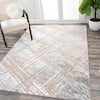 JONATHAN Y Slant Modern Abstract Beige/Gray 5 ft. x 8 ft. Area Rug ...