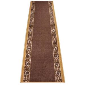 RugStylesOnline Euro Solid Brown 32 in. Width x Your Choice Length ...