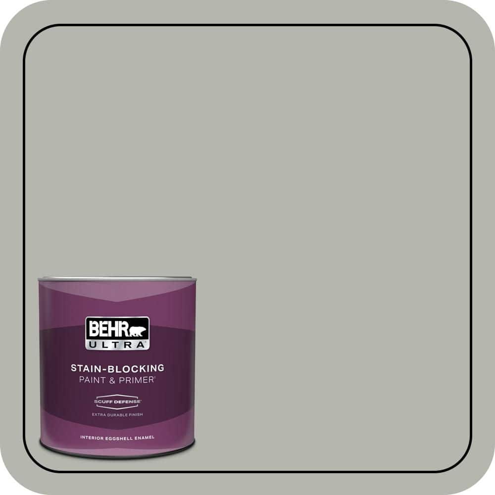 BEHR ULTRA 1 qt. #PPU25-08 Heirloom Silver Extra Durable Eggshell ...