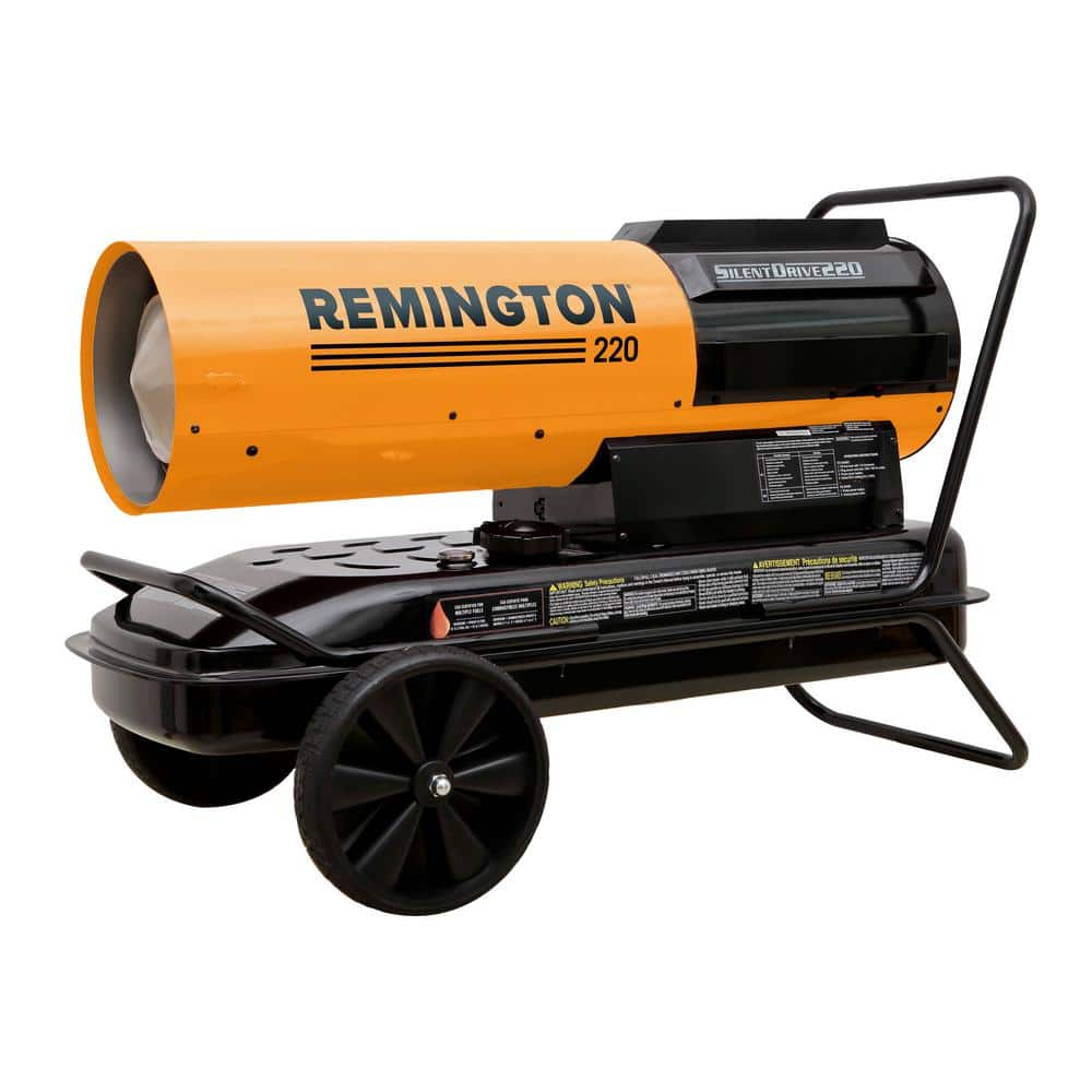 Remington SilentDrive 220 000 BTU Forced Air Kerosene Space Heater with Digital Controls REM 220T SDR O The Home Depot