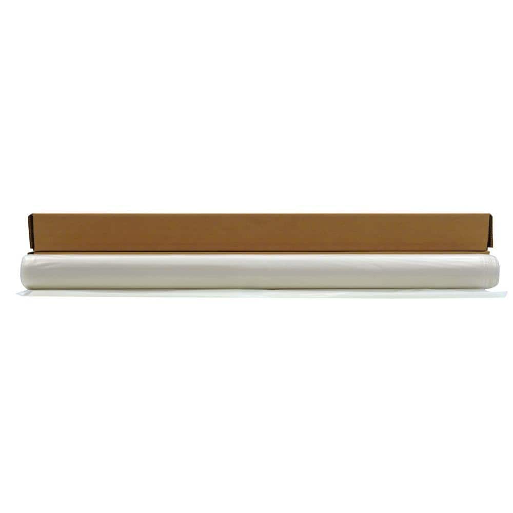 Husky 4 ft. 2 in. x 200 ft. Clear 2 mil Plastic Sheeting SW2050C - The ...