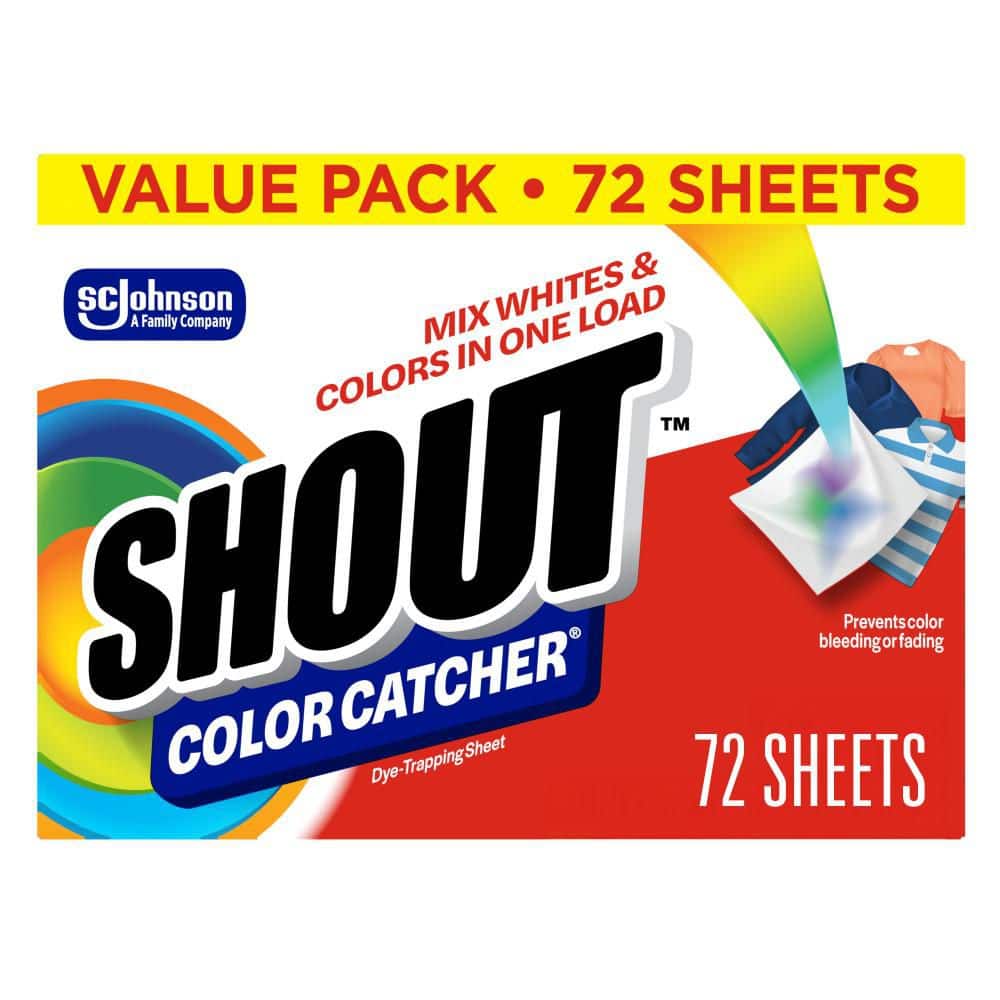 Shout Color Catcher, Dye-Trapping Sheets, 72 Sheets Fabric Stain ...