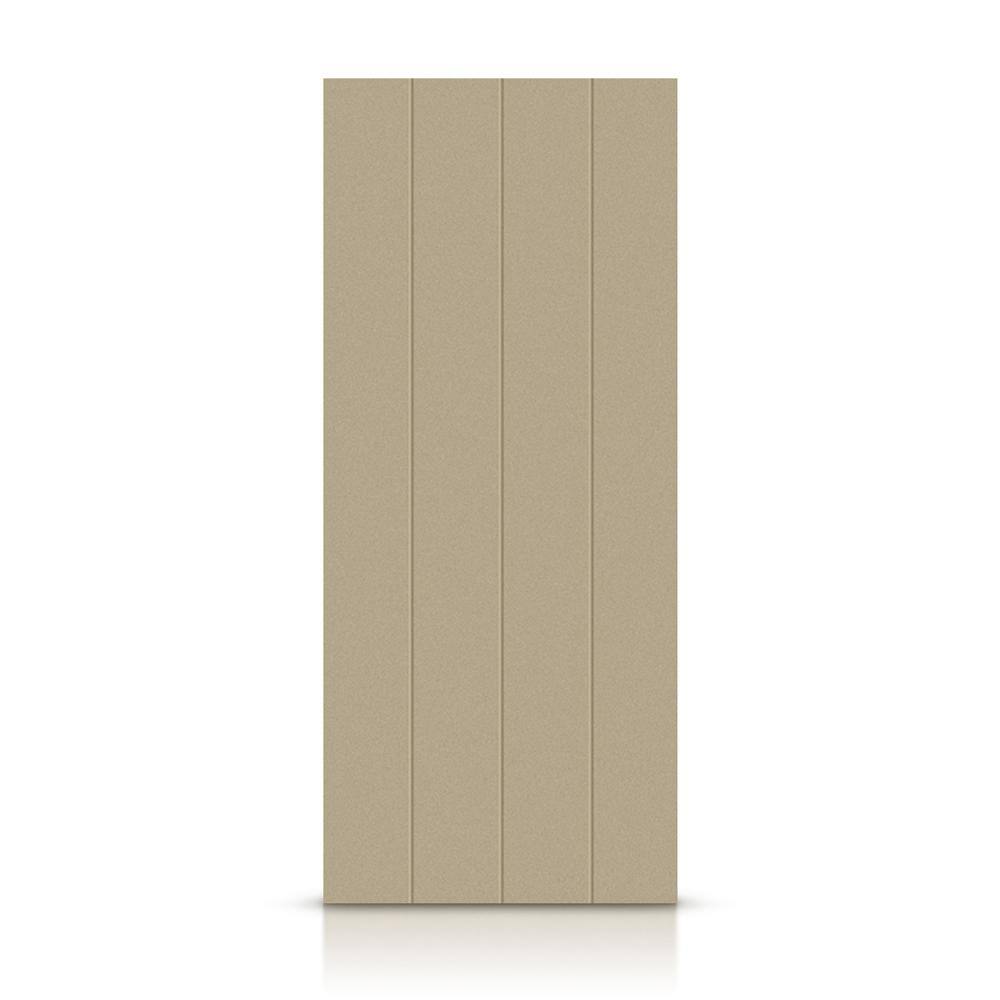 CALHOME 42 in. x 96 in. Hollow Core Unfinished Composite MDF Interior Door Slab DCNC-V04-96X42 ...