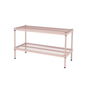 Design Ideas 15.75 H 8-Pair Pink Metal Shoe Rack 3419412 - The Home Depot