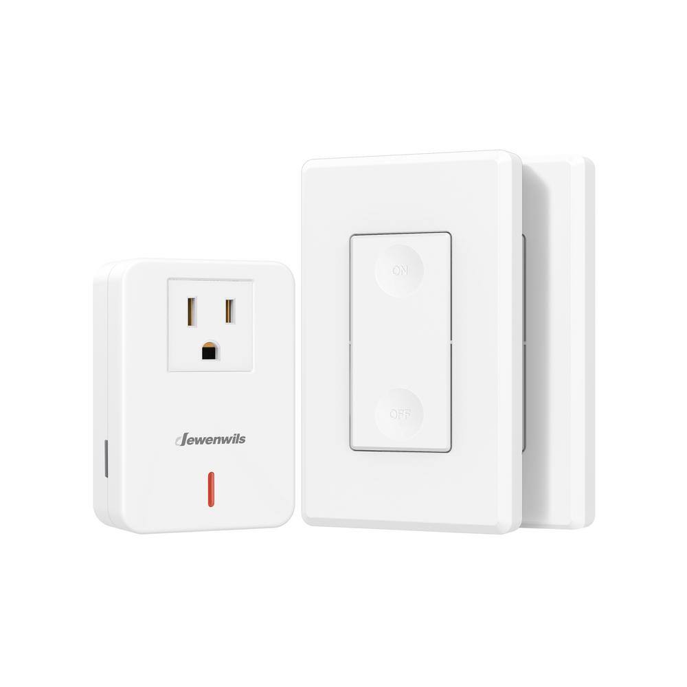 DEWENWILS Indoor Wireless Remote Control Outlet Switch Set, White (2 ...