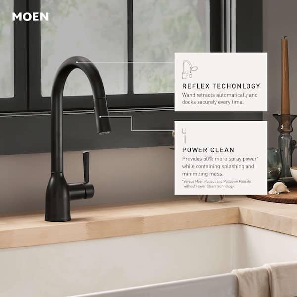 Installed Moen Kitchen Faucet