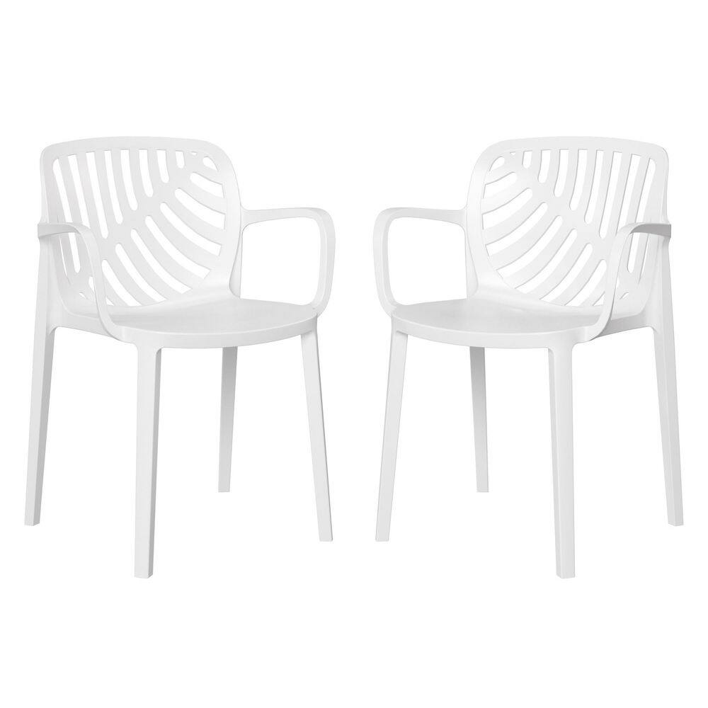 WESTIN OUTDOOR Frond and Form Modern Outdoor Patio Poly Plastic ...