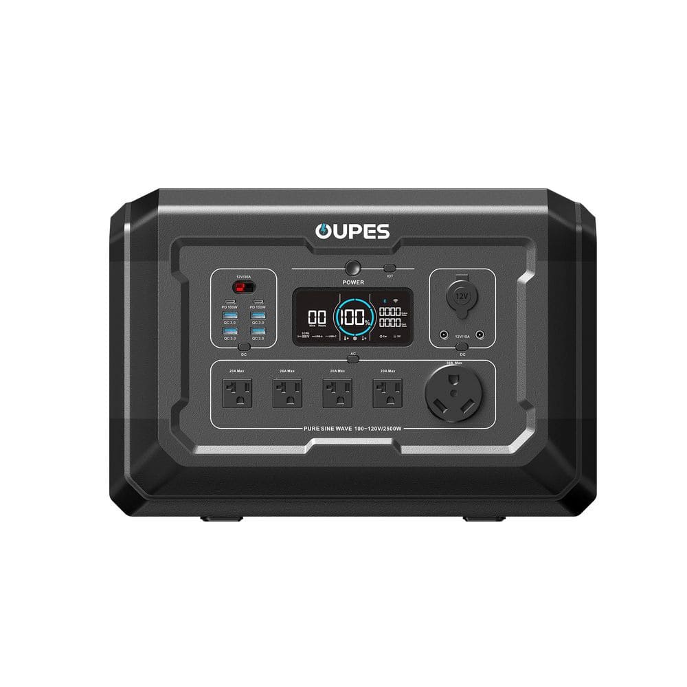 OUPES 2500-Watt Mega 2 Battery Generator 2048 Wh LFP Power Station with ...