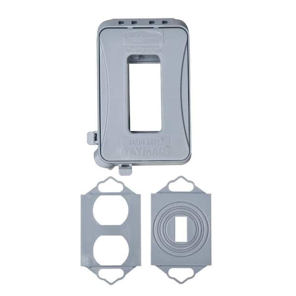 BELL N3R Extra Duty Polycarbonate Gray 1-Gang Expandable Weatherproof ...