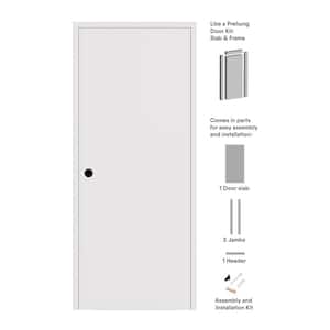 Belldinni Flush N DIY-Friendly 30 in. x 84 in. Right-Hand Primed Solid ...