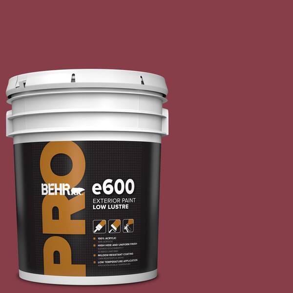 BEHR PRO 5 gal. #130D-7 Cranapple Low Luster Exterior Paint PR62305 ...