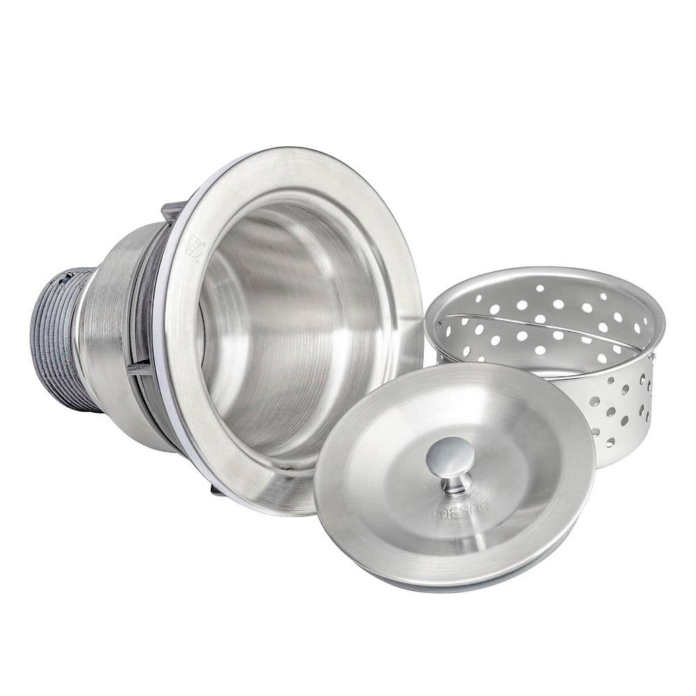 Golden Vantage 3.5 in. Multi-Layer Round Stainless Steel Kitchen Sink ...