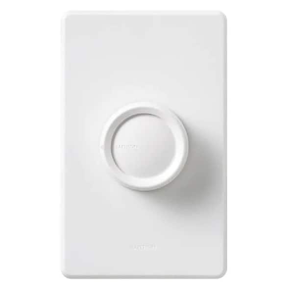 Lutron Rotary 1.5 Amp 3-Speed Single-Pole Fan Control, White (750450 ...