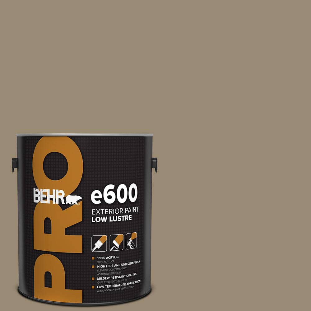 BEHR PRO 1 gal. #N310-5 Weathered Fossil Low Luster Exterior Paint ...