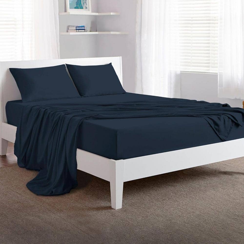 bedgear Basic 4-Piece Bed Sheet Set Polyester Lightweight Breathable ...