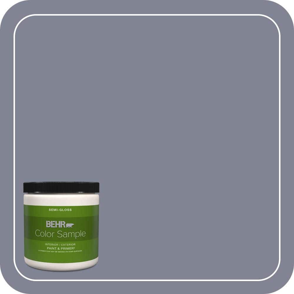 BEHR PREMIUM PLUS 8 oz. #PPU16-16 Metro Semi-Gloss Interior/Exterior ...