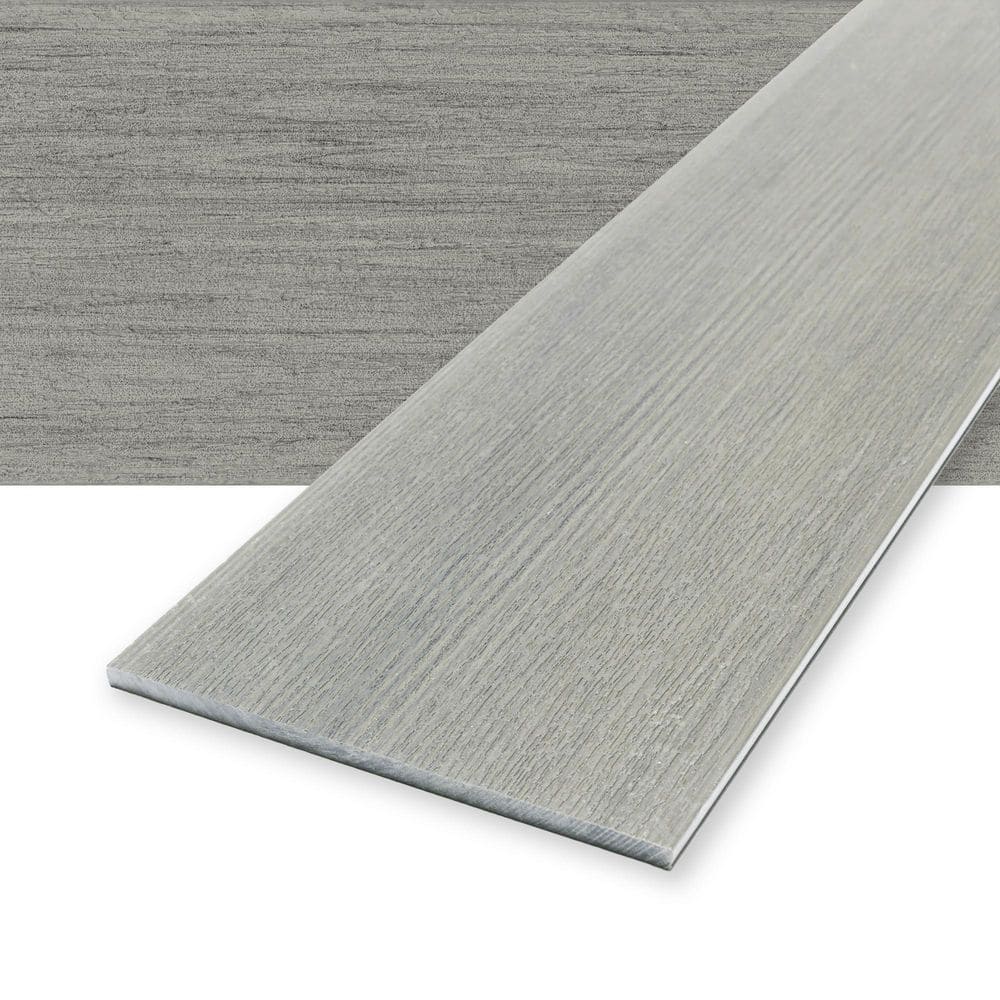 Deckorators Vista 1/2 in. x 12 in. x 12 ft. Silverwood Gray Composite ...