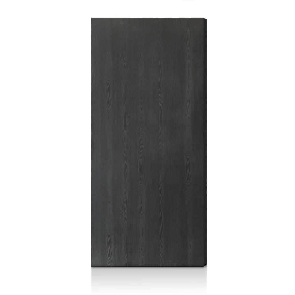 CALHOME 32 in. x 80 in. Black Texture Flush Hollow Core Composite ...