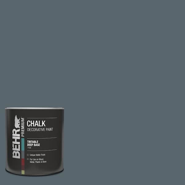 BEHR 1 qt. #N470-6 Whale Gray Interior Chalk Finish Paint 713004 - The ...