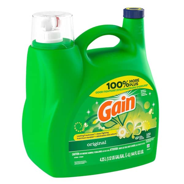 Gain 144 oz. HE Original Scent Liquid Laundry Detergent (100-Loads ...