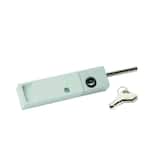 First Watch Security White Keyed Patio Door Lock with Rotating Bolt 5141