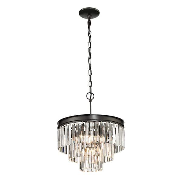 Titan Lighting Lucerne Collection 4-Light Oil-Rubbed Bronze Pendant TN ...