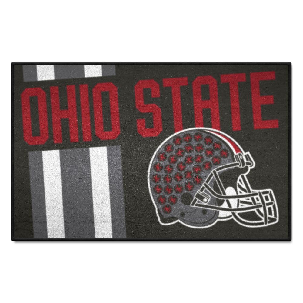 FANMATS Ohio State Buckeyes Uniform Design Orange 2 ft. x 3 ft. Starter ...