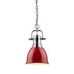 Golden Lighting Duncan Collection 1-Light Chrome Mini Pendant ...