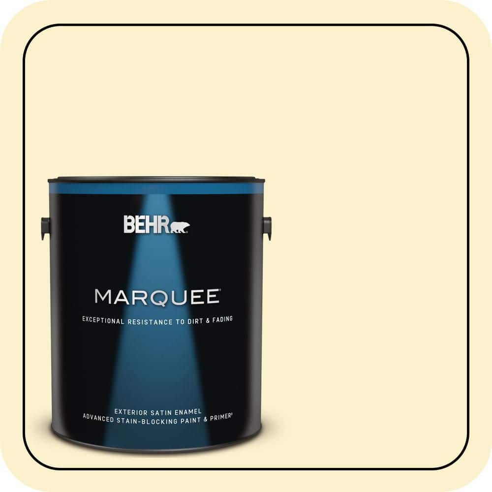 BEHR MARQUEE 1 gal. #370A-1 Moon Mist Satin Enamel Exterior Paint ...