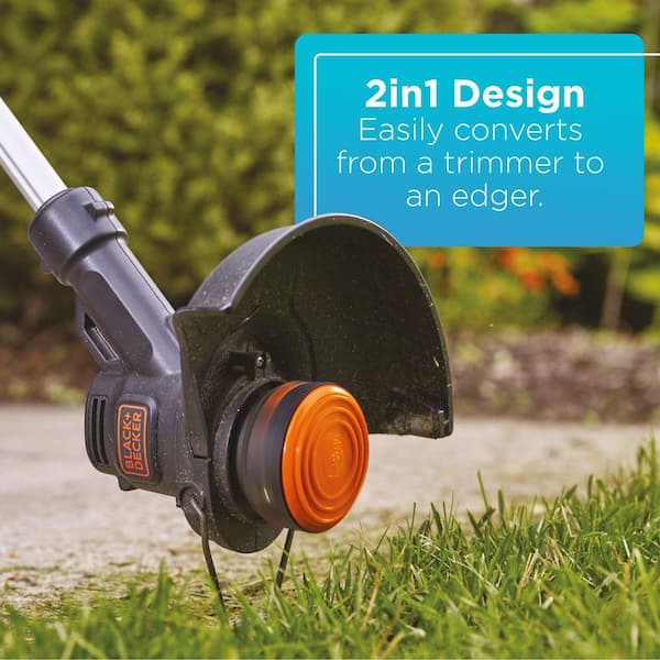 BLACK+DECKER 20V MAX Cordless Battery Powered 2-In-1 String Trimmer and ...