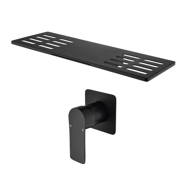 cobbe Single-Handle Rectangular Wall Mounted Bathroom Faucet or Bathtub ...