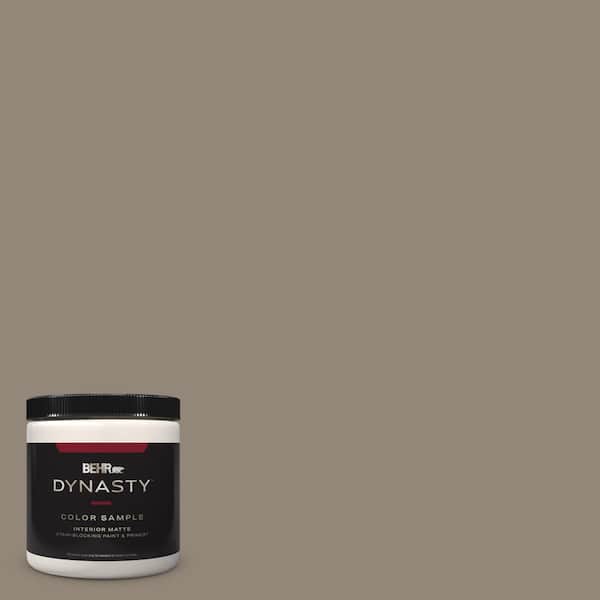 BEHR DYNASTY 8 oz. #ECC-25-1 Rocky Ridge Matte Stain-Blocking Interior ...