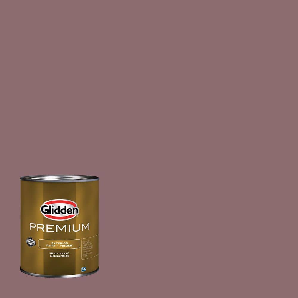 Glidden Premium 1 qt. PPG1048-6 Chocolate Sparkle Flat/Matte Exterior ...