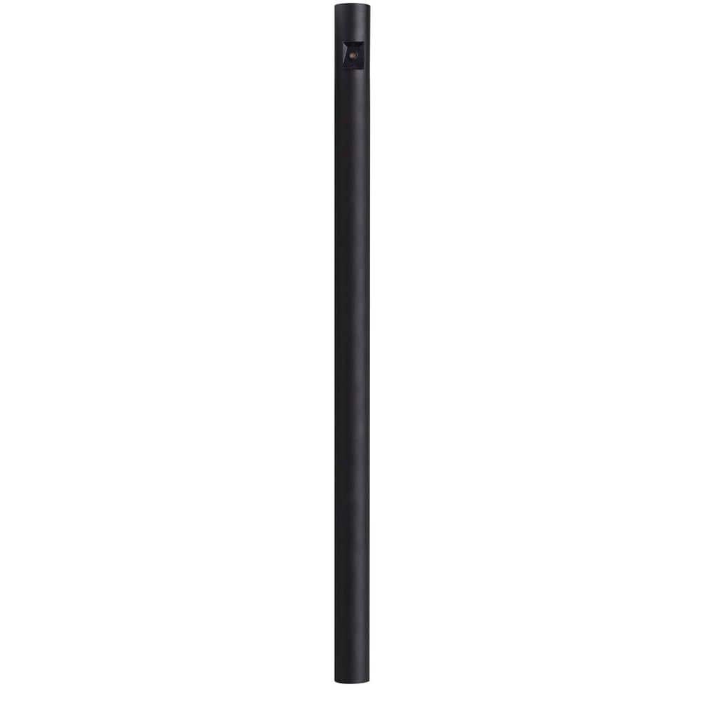 SOLUS 7 ft. Black Outdoor Direct Burial Lamp Post with Dusk to Dawn ...