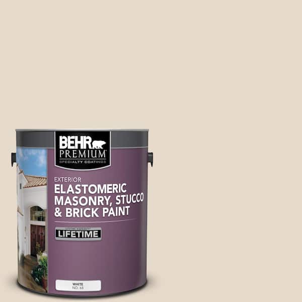 BEHR PREMIUM 1 gal. #OR-W08 Coco Malt Elastomeric Masonry, Stucco and ...