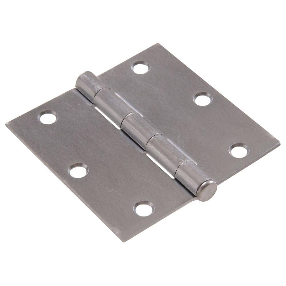 Hardware Essentials 3 in. Satin Chrome Residential Door Hinge with ...