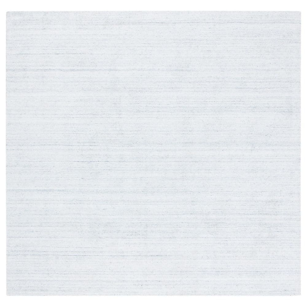 SAFAVIEH Mirage 6 ft. x 6 ft. Ivory/Silver Distressed Striped Solid ...