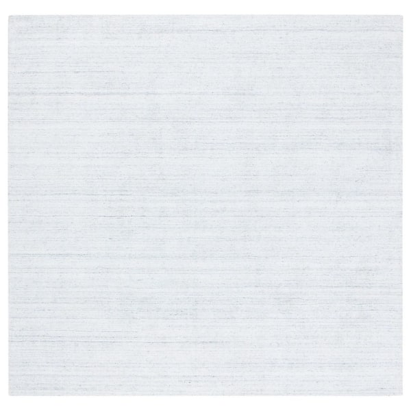 SAFAVIEH Mirage 6 ft. x 6 ft. Ivory/Silver Distressed Striped Solid ...