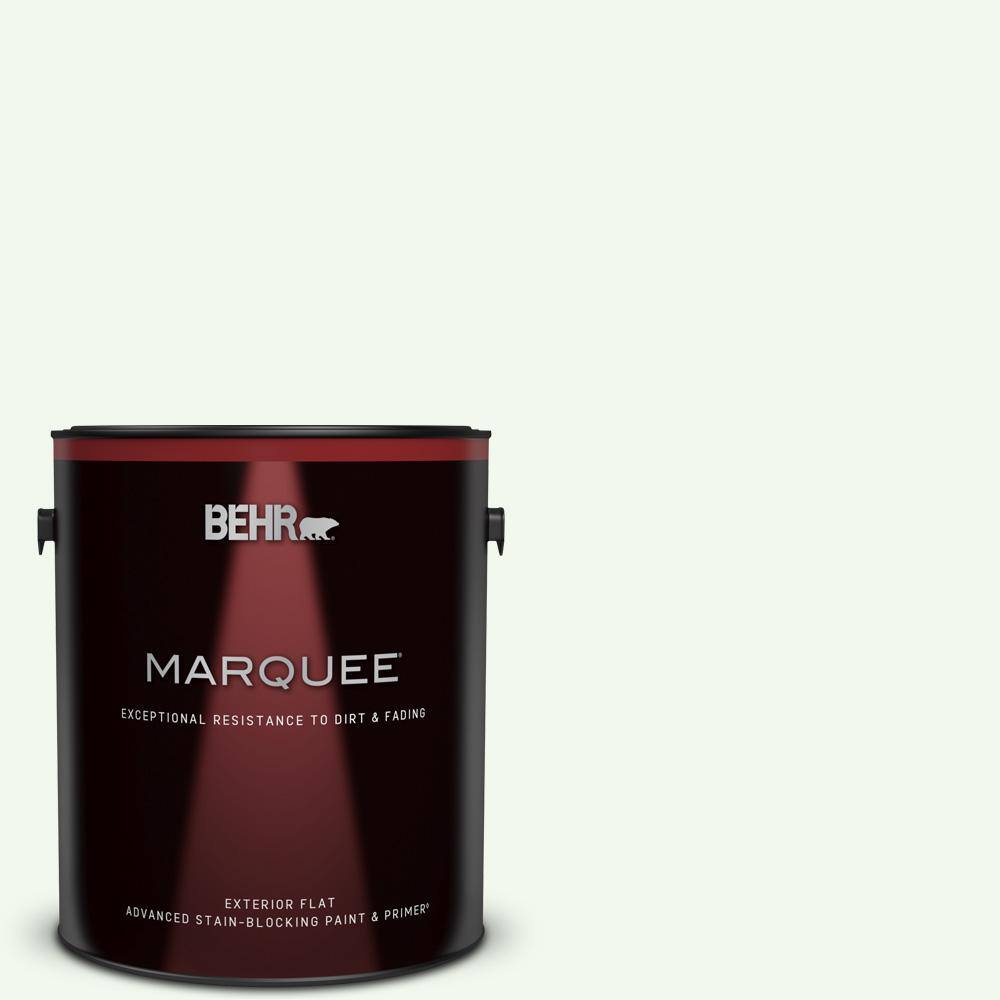 BEHR MARQUEE 1 gal. #GR-W05 Unwind Flat Exterior Paint & Primer 445001 ...