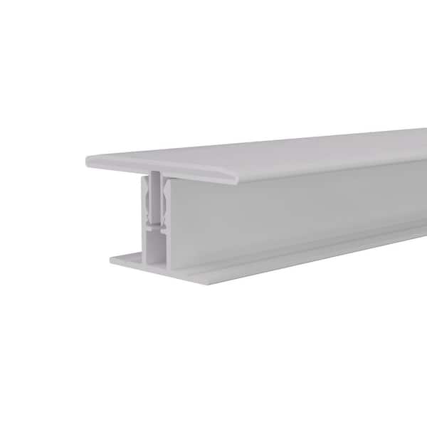 NewTechWood Alusions 1 in. x 2.19 in. x 8 ft. Arctic Snow White ...