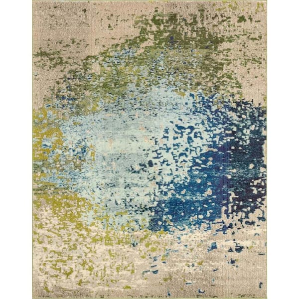 Unique Loom Estrella Vella Blue 8' 0 x 10' 0 Area Rug 3145721 - The ...