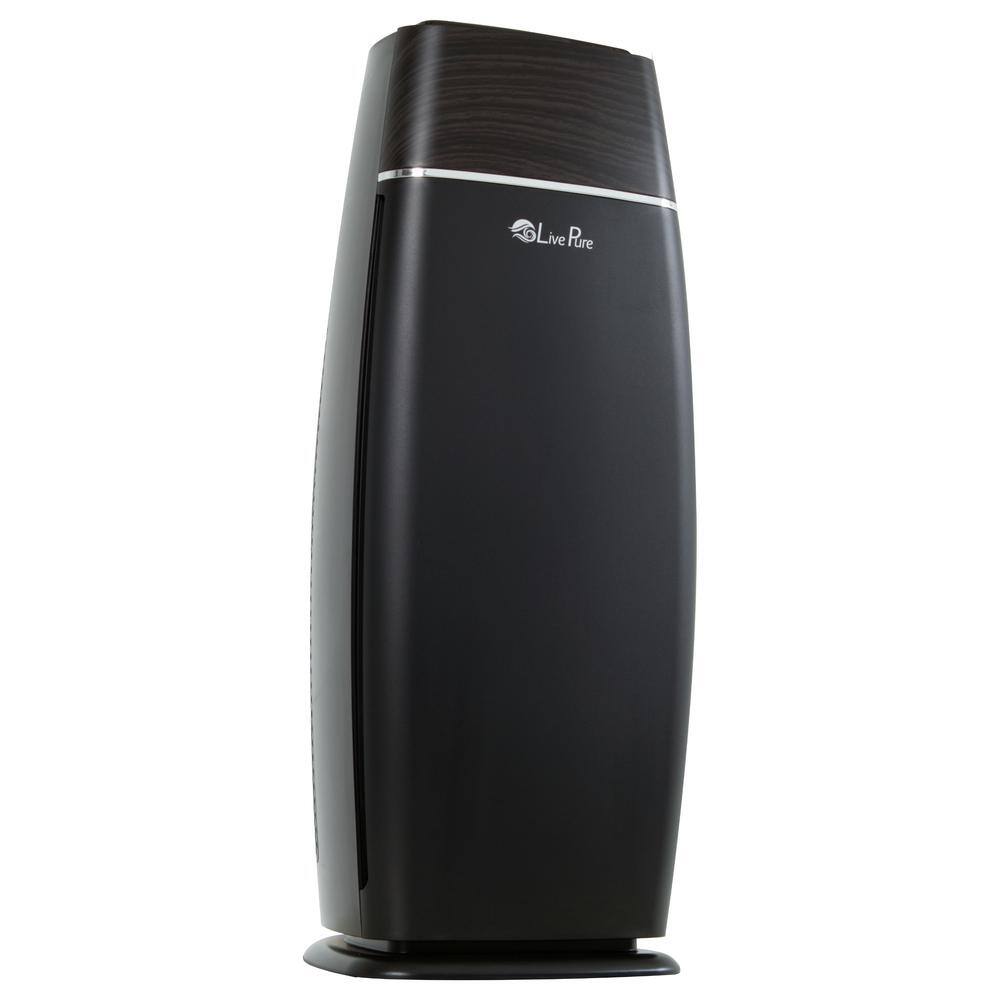 LivePure Sierra Series True HEPA Digital Tall Tower Air Purifier ...